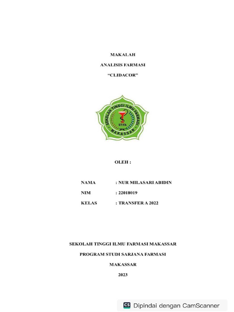 MAKALAH CLIDACOR - Compressed | PDF