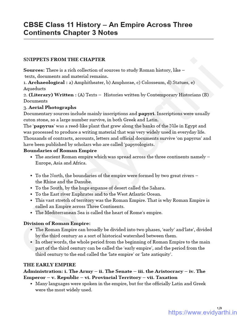 Chapter 3 An Empire Across Three Continents 1 | PDF | Roman Empire ...