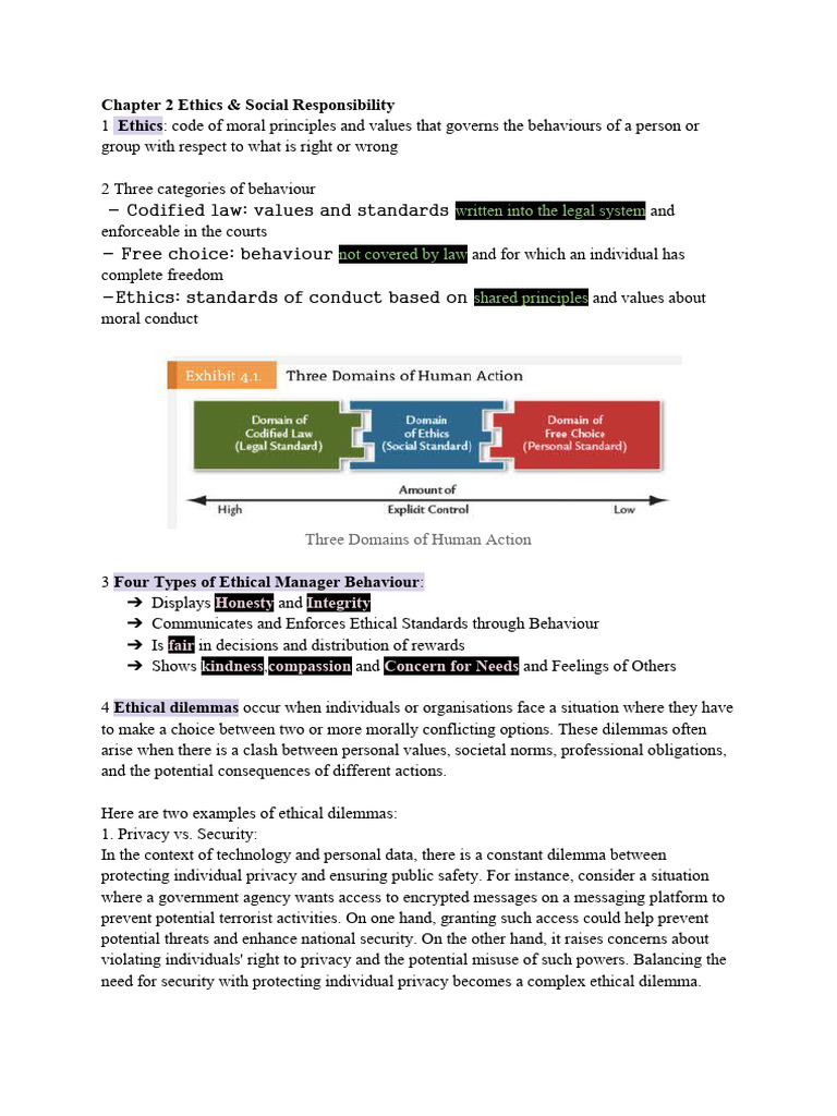 Chapter 2 Ethics & Social Responsibility | PDF | Corporate Social ...