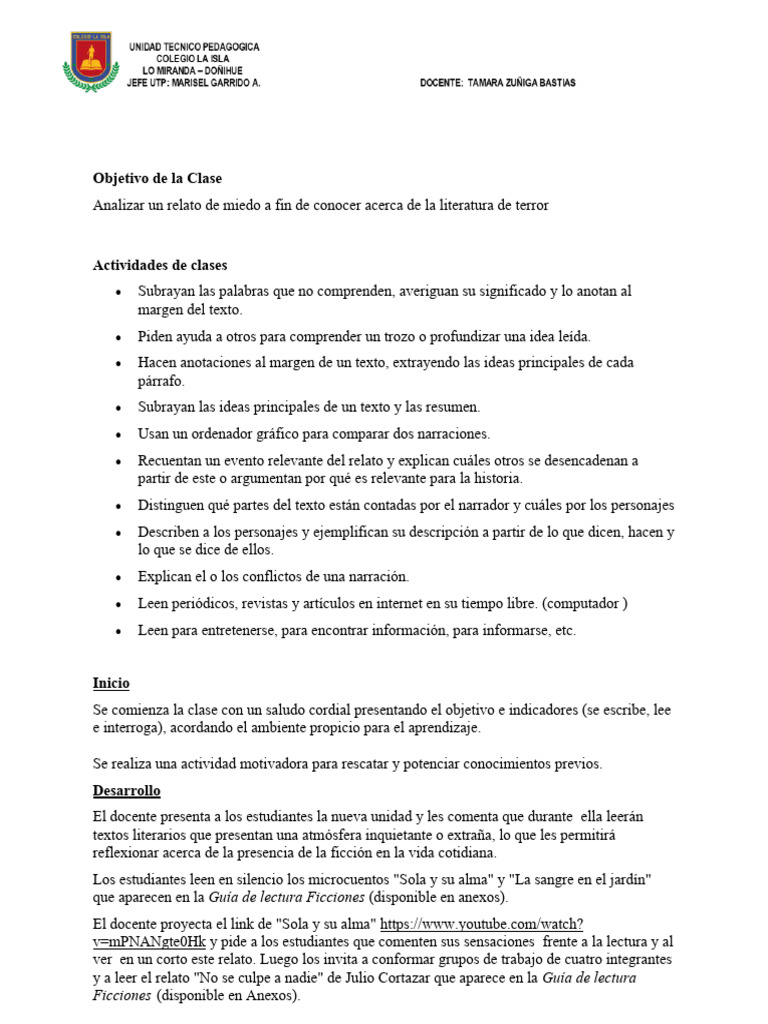 Informativo | PDF | Cuentos | Narración