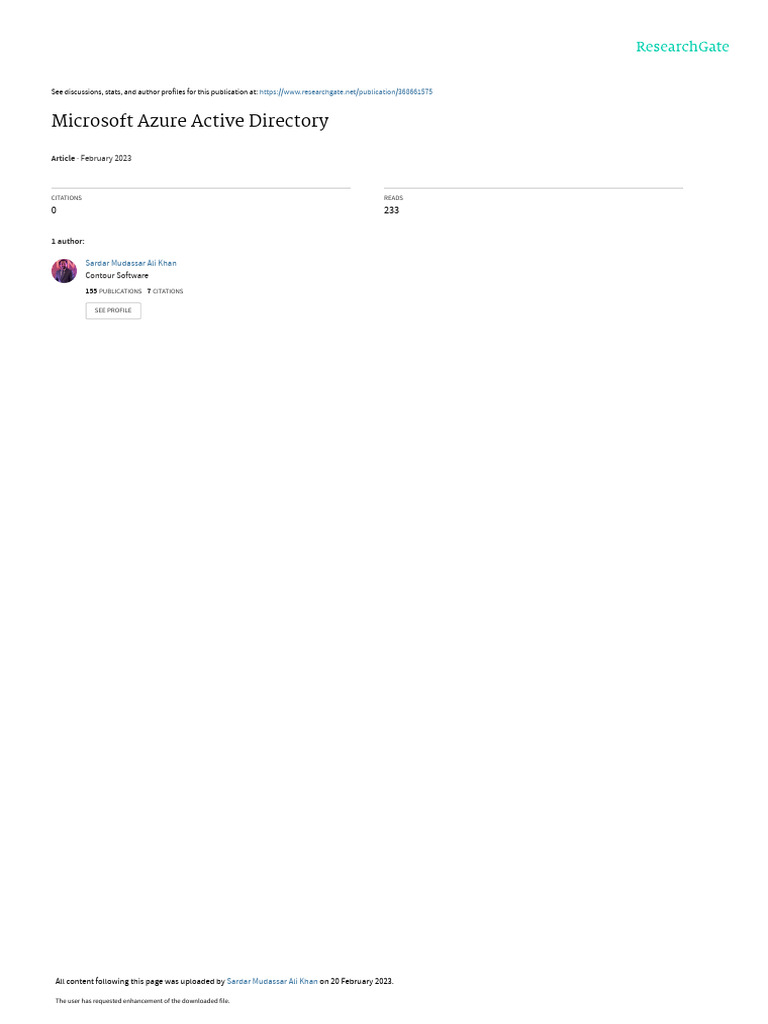 Microsoft Active Directory Management Pdf Microsoft Azure Cloud