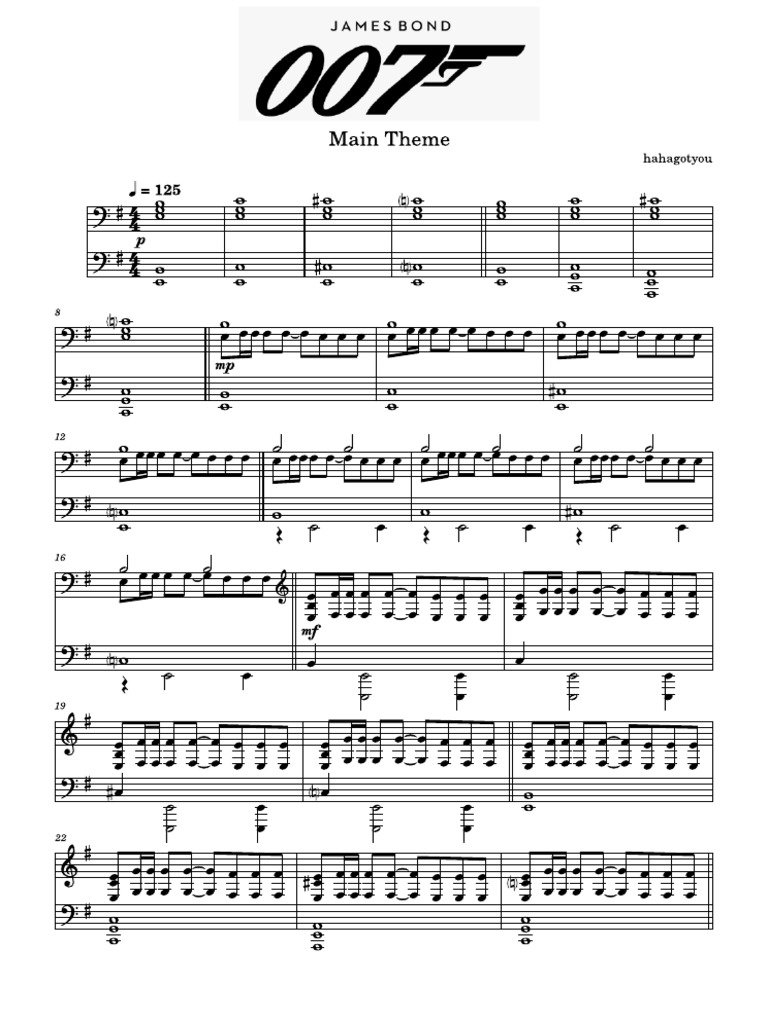 James Bond - Main Theme | PDF
