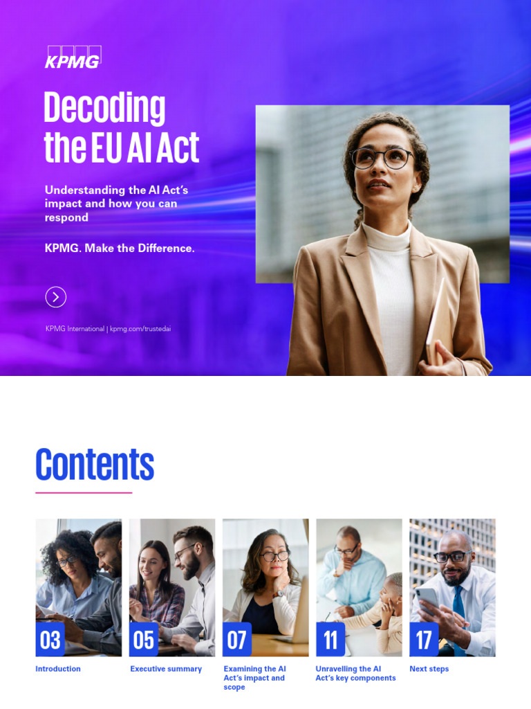 Decoding The EU AI Act - KPMG | PDF | Artificial Intelligence | Intelligence (AI) & Semantics