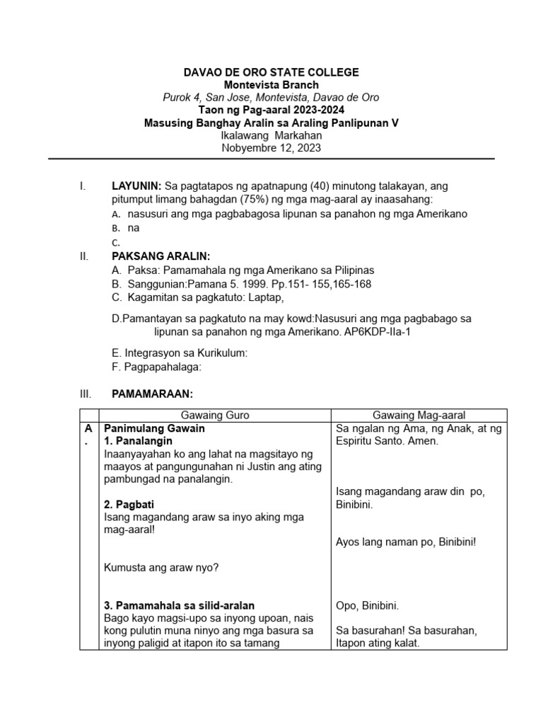 AP-LP.docx lesson plan sa AP | PDF