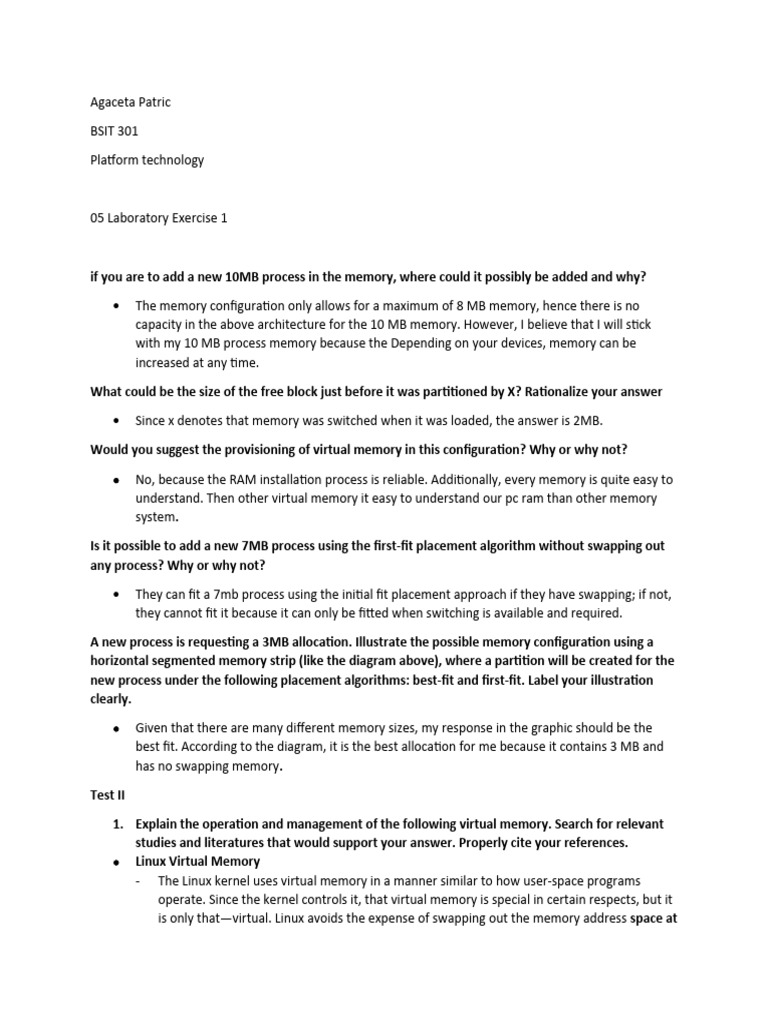 05 Laboratory Exercise 1 OS | Download Free PDF | Computer Data Storage | Computer File
