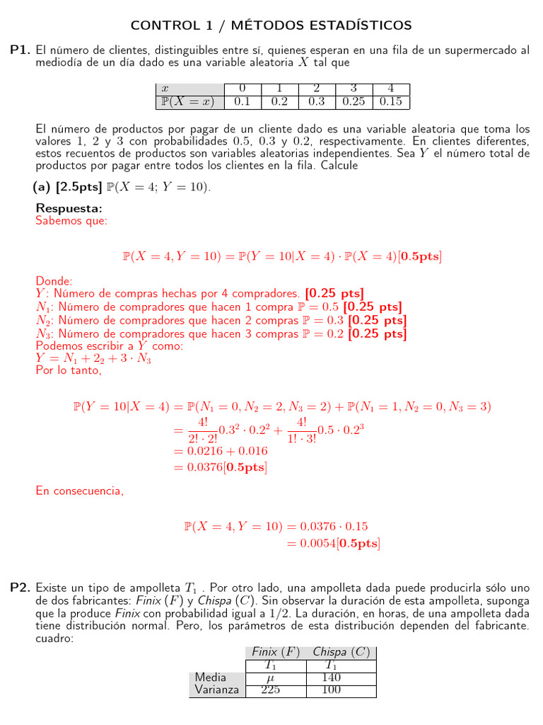 Ejercicios de Métodos Estadísticos | PDF | Distribución normal | Teoría estadística
