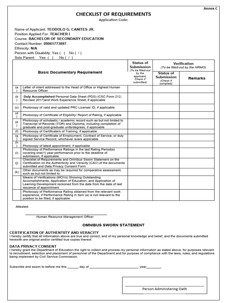 Checklist For Ranking 2024 | PDF