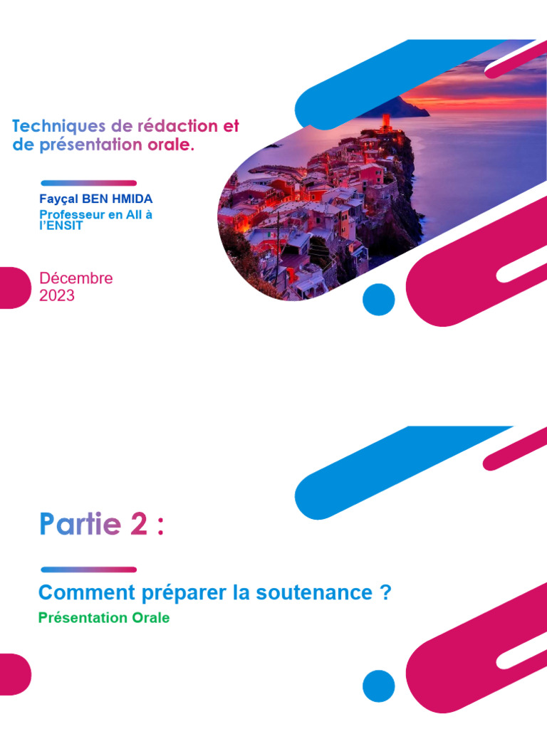 Guide de préparation à la soutenance orale | PDF | Études des langues ...