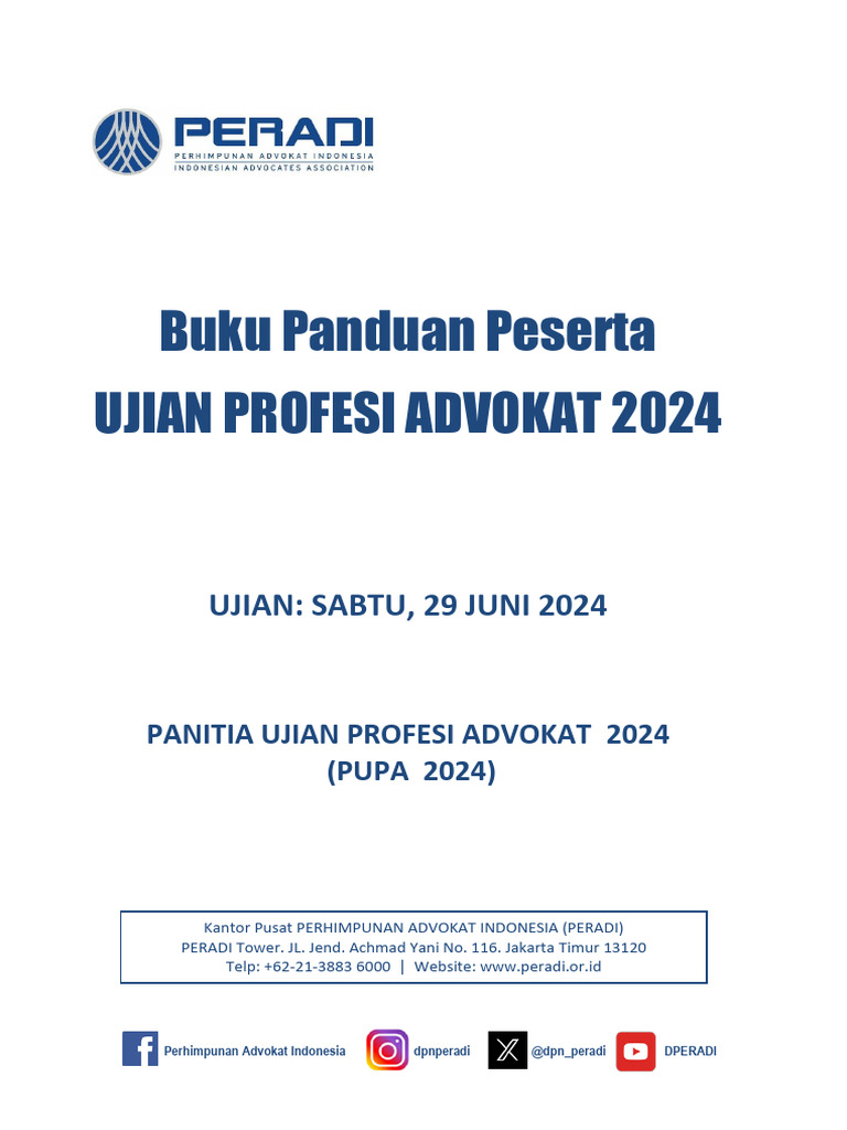 Buku Panduan Peserta Upa 2024 | PDF