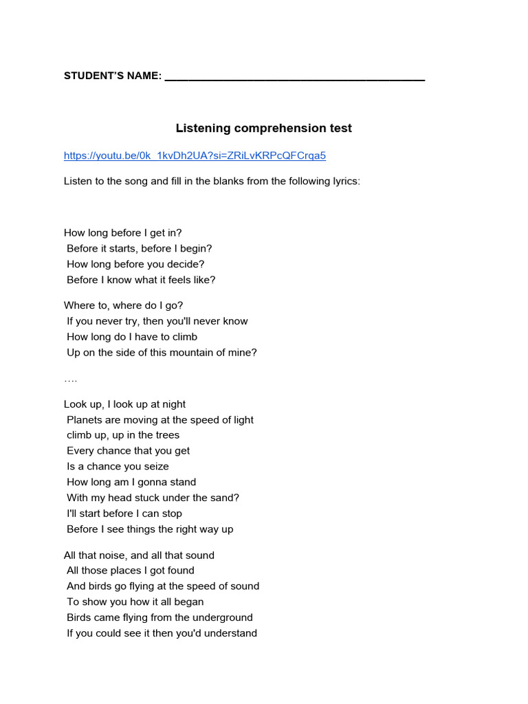 Speed of Sound (Test 1) | PDF