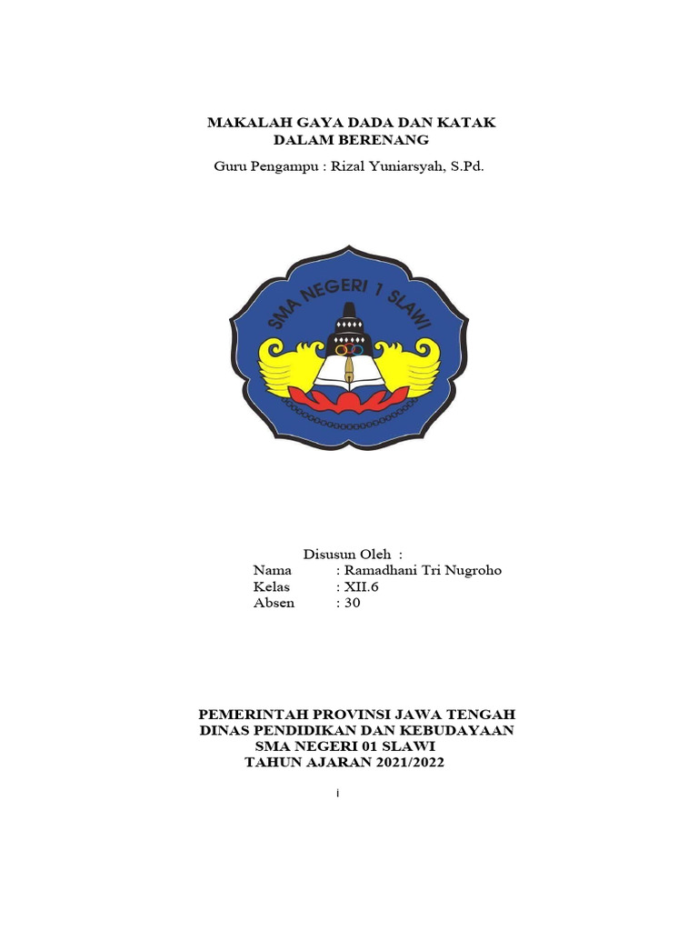 Gaya Dada dan Punggung dalam Renang | PDF