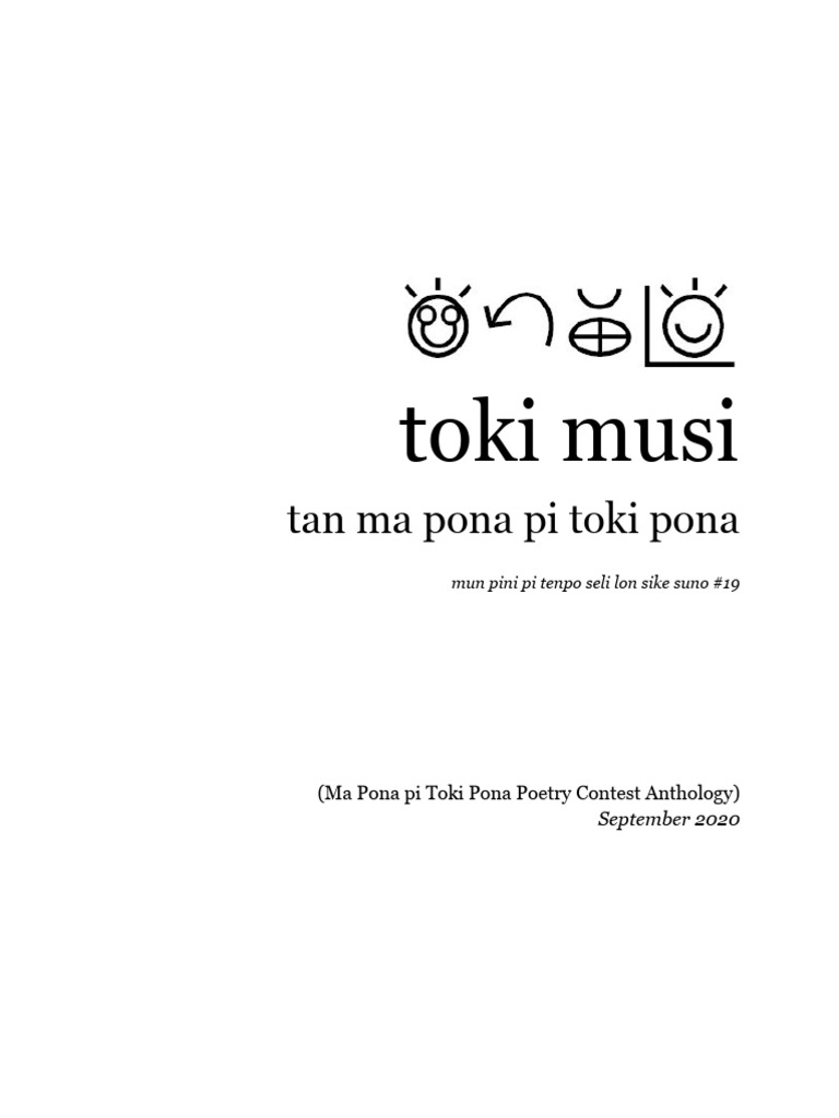 Musi Pini Pi Toki Pona 1 | PDF | Cultural Assimilation | Sociolinguistics