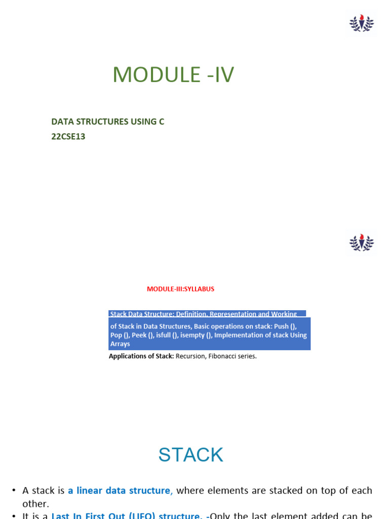 stack | PDF | Computer Programming | Software Engineering