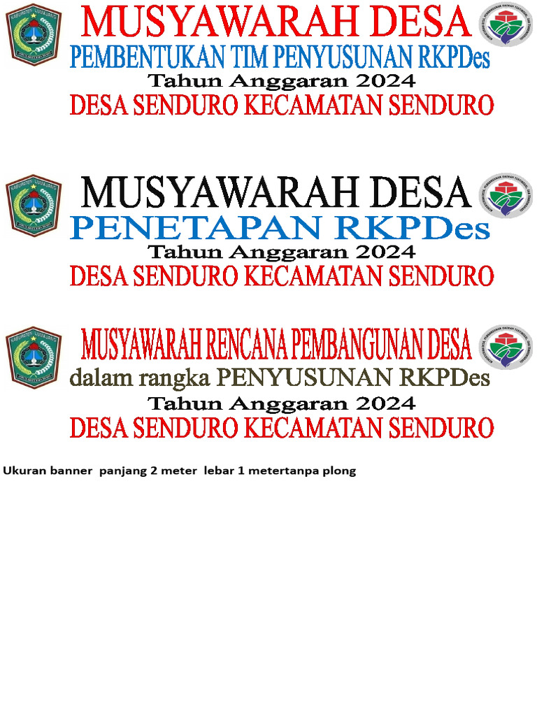 Banner Rkpdes 2024 | PDF