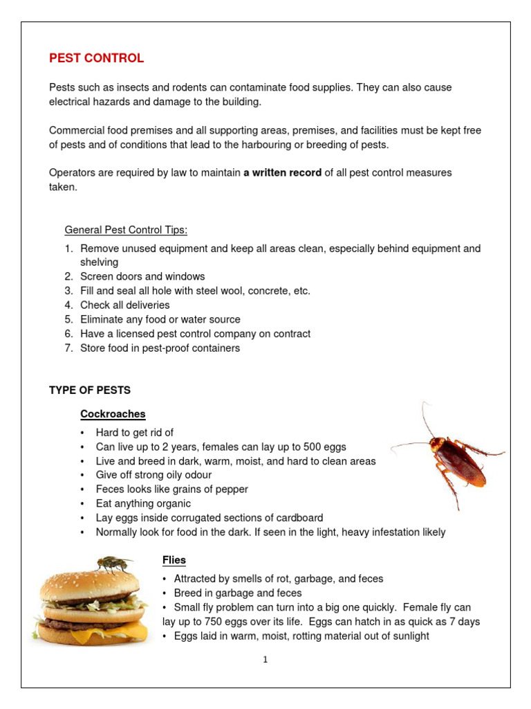 Mod 13 FHC ON - Pest Control | PDF | Pest Control | Pest (Organism)