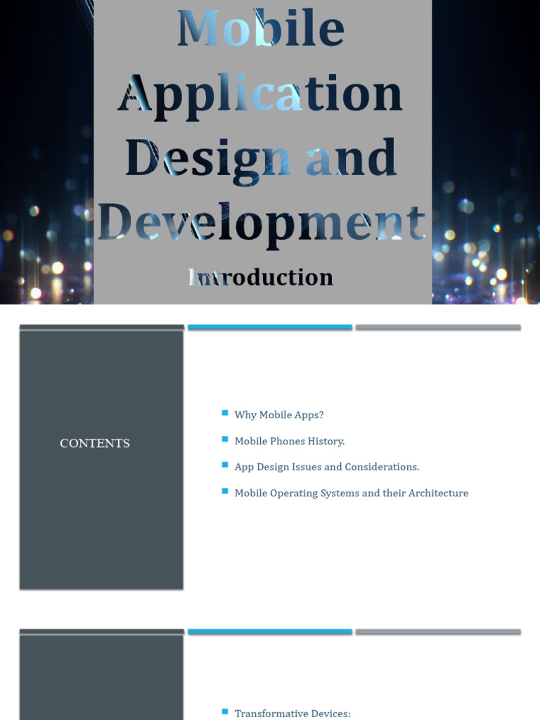 Lecture 1 | PDF | Android (Operating System) | Mobile App