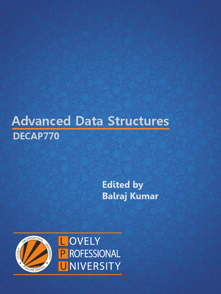 8335 Decap770 Advanced Data Structures | PDF | Data Type | Data Structure