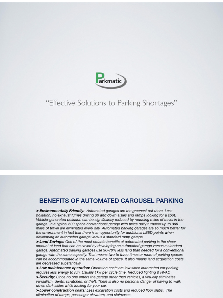 Carousel Parking Solutions Overview | PDF | Parking | Garage (Residential)