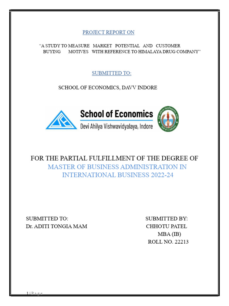 MRP Chhotu Patel | PDF | Quantitative Research | Methodology