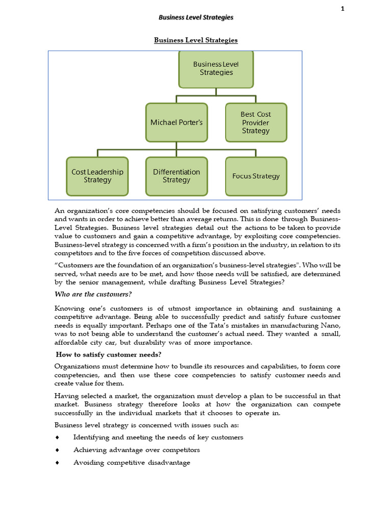 Strategic Mangement CH 5-Business Strategies | PDF | Business Process ...