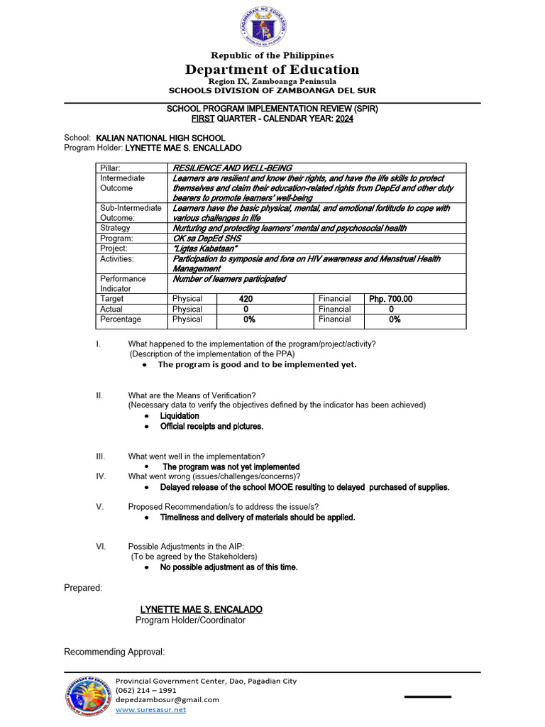Encallado, L Spir Ok Sa Deped Jhs | PDF
