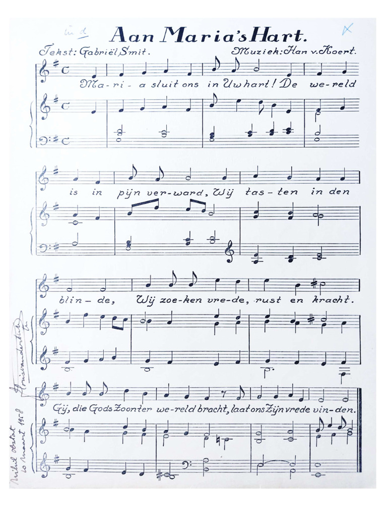 Koert - Han - Van - Aan Maria's Hart | PDF