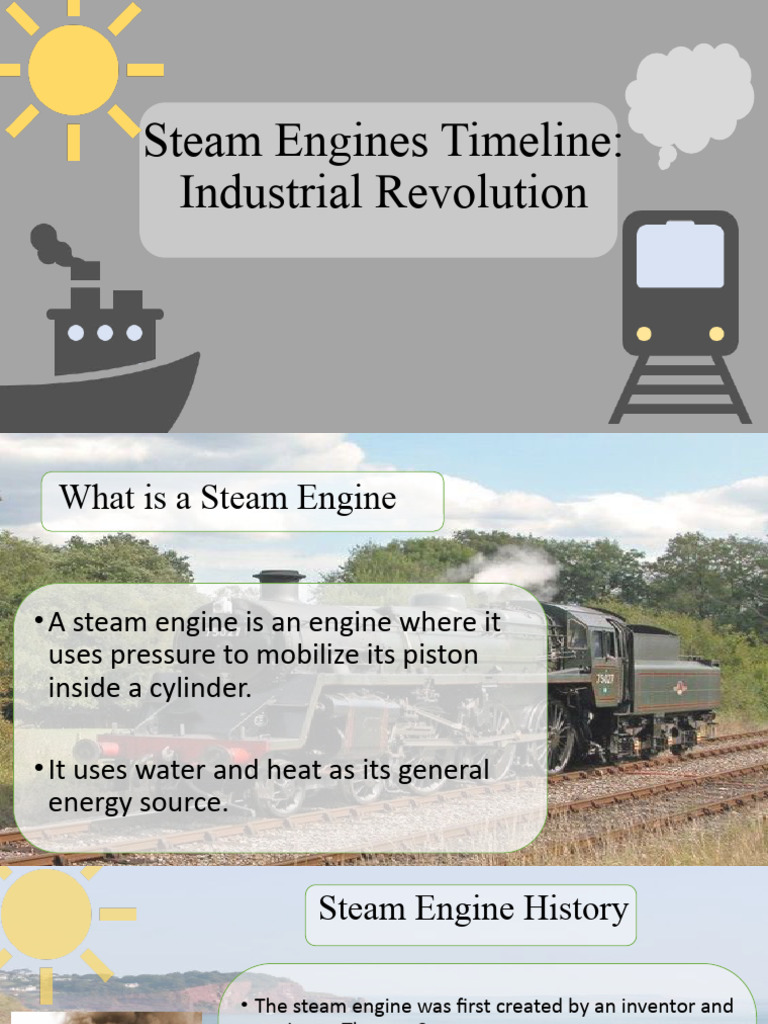 Steam Engines Timeline | PDF | Steam Engine | Industrial Revolution
