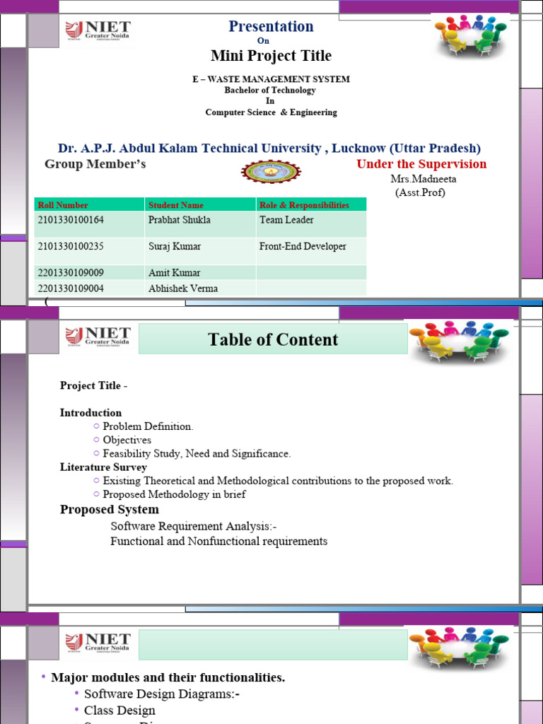 Final Mini Project Presentation 2023 24[1] | PDF | Electronic Waste | Waste Management