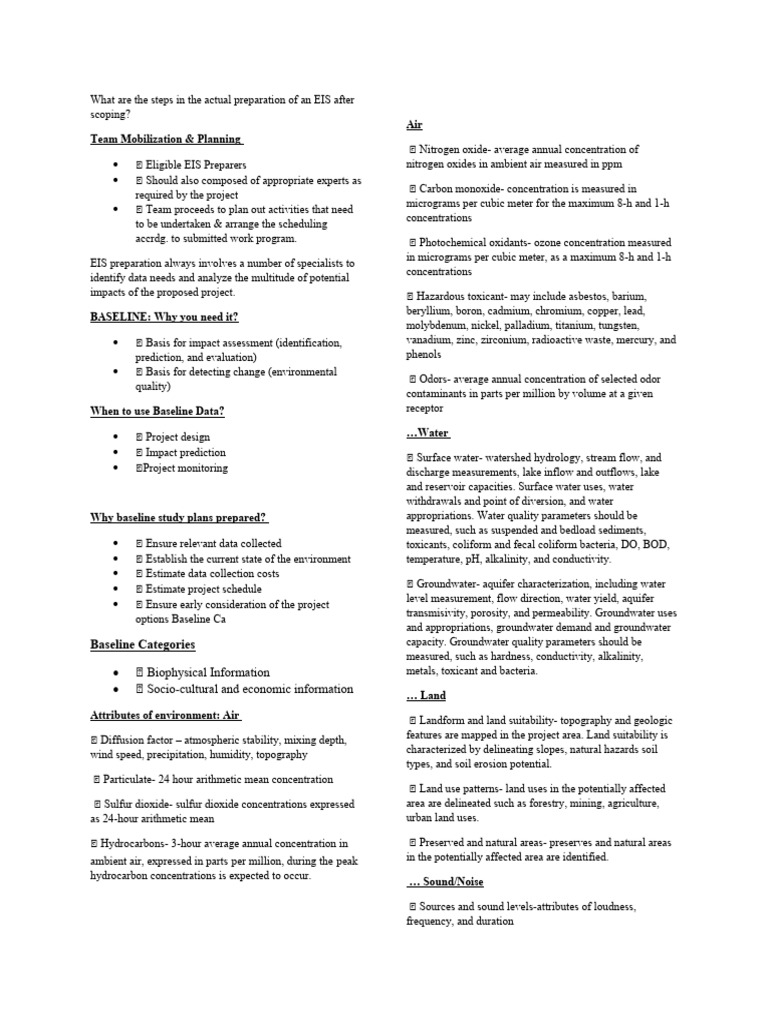 Eia Exam Coverage Download Free Pdf Risk Environmental Impact