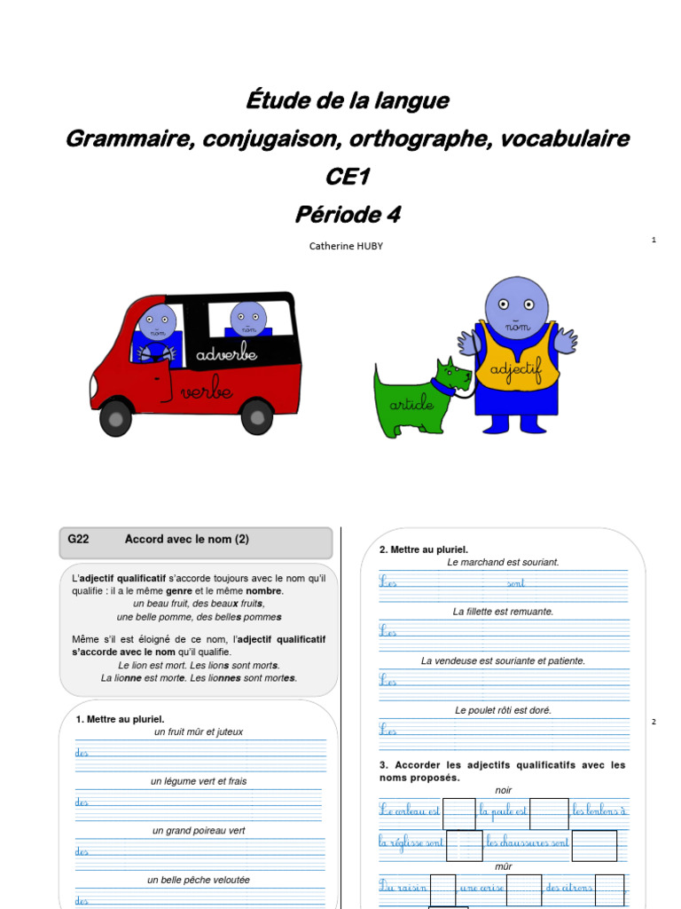 Orthographe et Accord des Adjectifs | PDF | Genre grammatical | Nombre ...