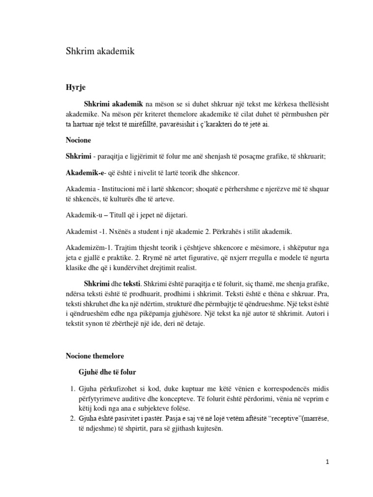 Shkrim Akademik 2023 | PDF