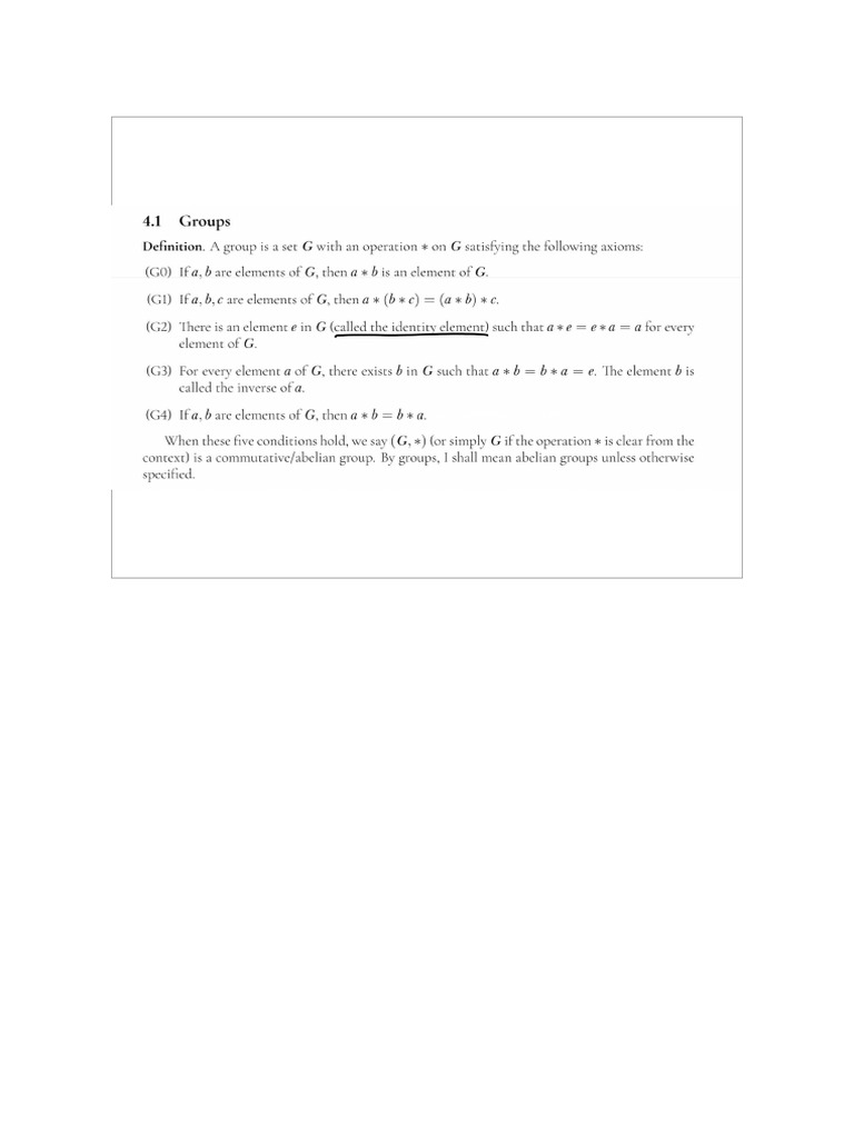 Algebra Notes | PDF