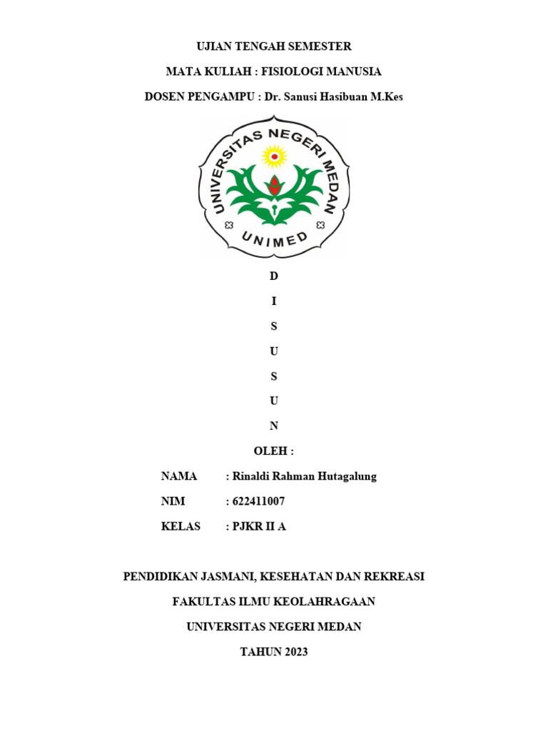 UTS Fisiologi or | PDF | Kesehatan Holistik | Sains & Matematika