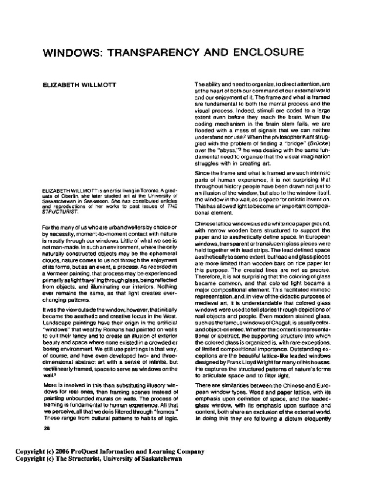 Windows Transparency | PDF