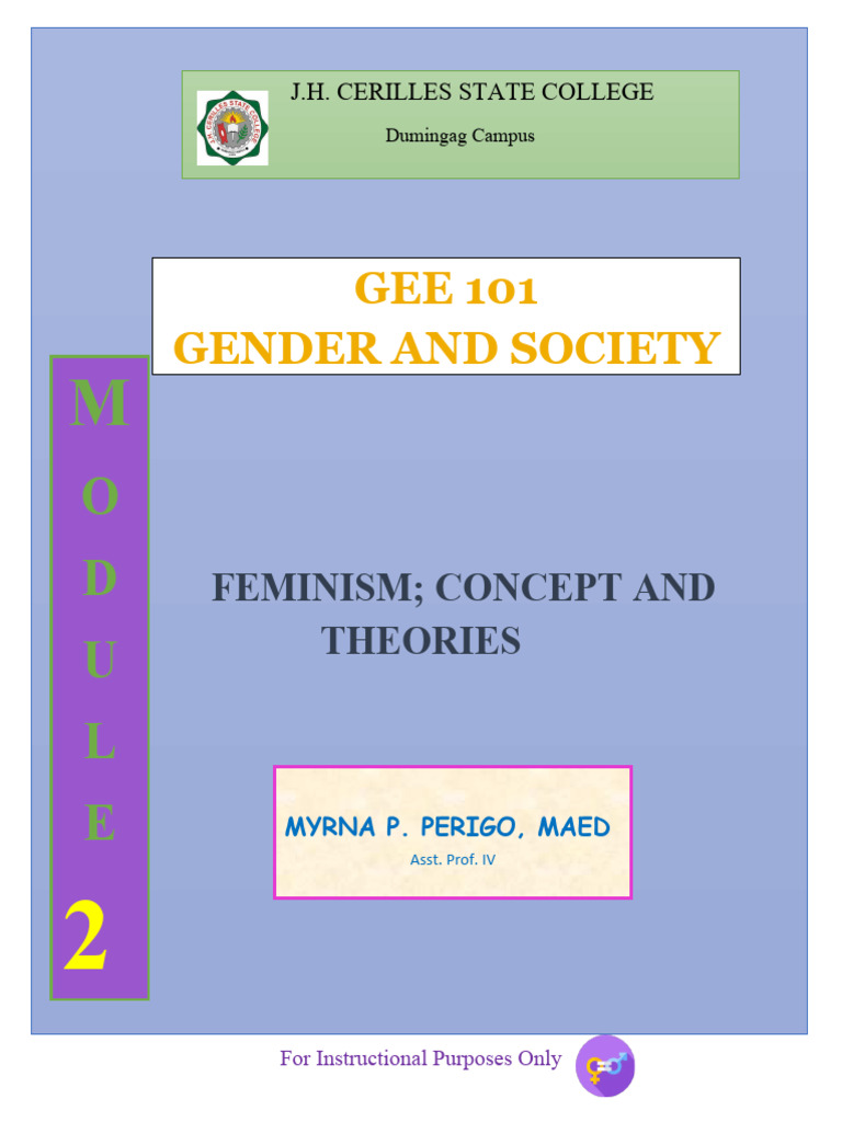 GEE 101 Module 2 | PDF | Feminism | Gender Studies