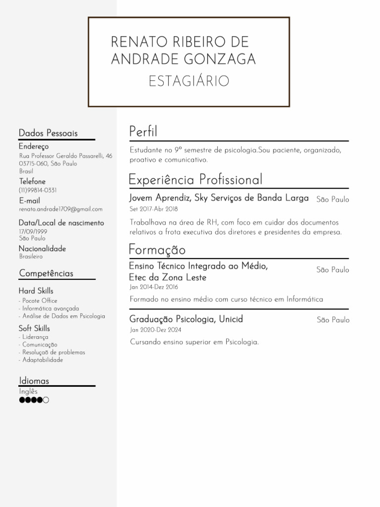 CV Renato 9 | PDF