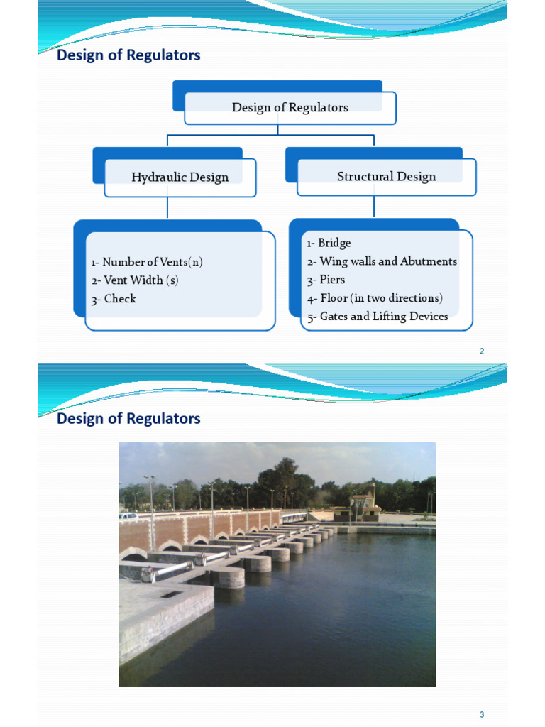 Design of Regulators | PDF | Civil Engineering