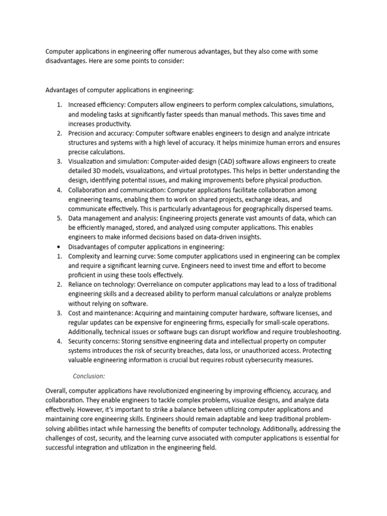 Document (4) Computer Applications in Engineering | PDF | Computer ...