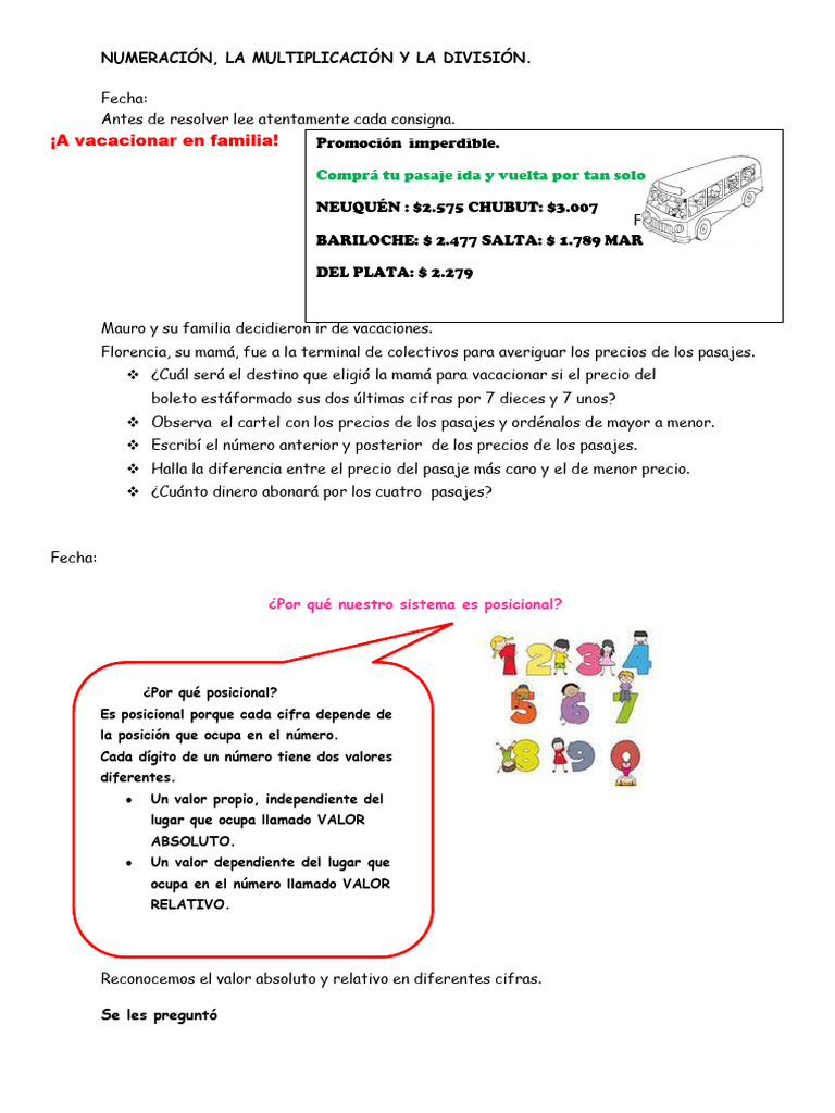 4to D Plani Mayo Junio 2024 | PDF | División (Matemáticas) | Sustracción