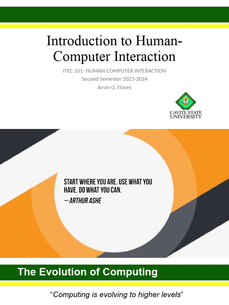 LECTURE 1 Introduction To Human Computer Interaction | PDF | Computing ...