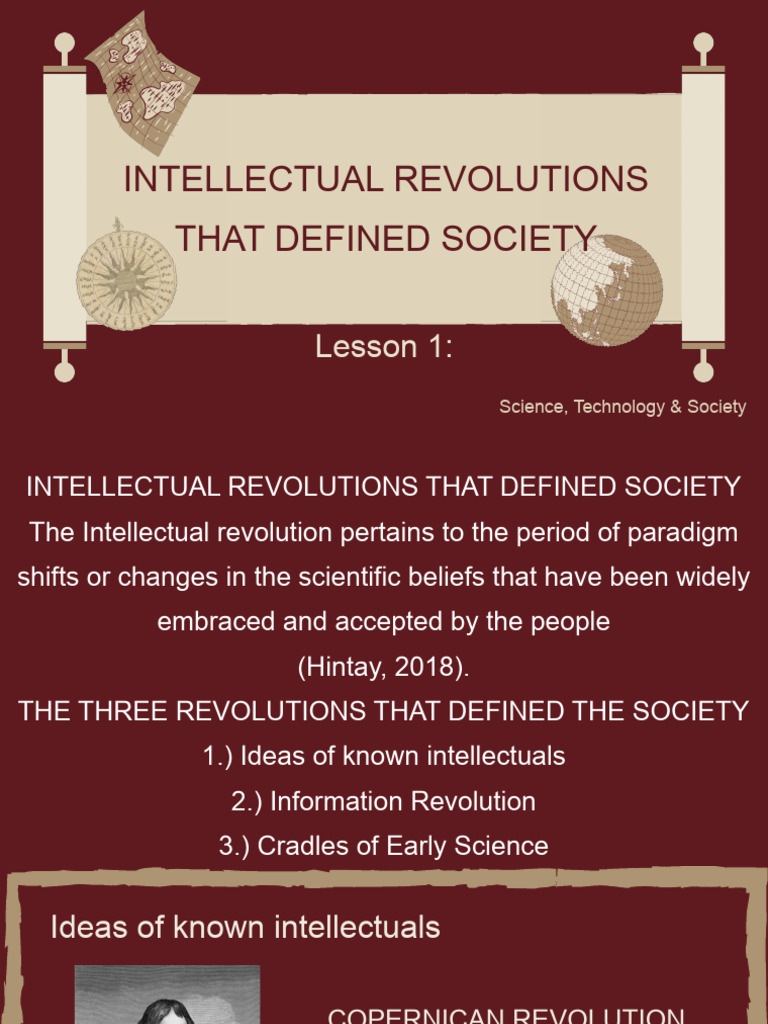 LESSON 1 Intellectual Revolutions That Defined The Society | PDF ...