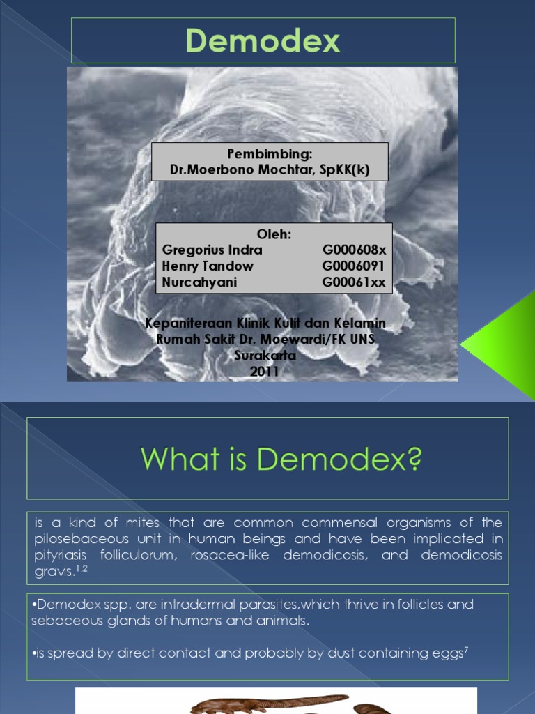 Demodex | PDF | Medical Specialties | Diseases And Disorders