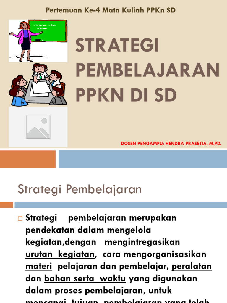 Strategi Pembelajaran PPKN Di SD | PDF