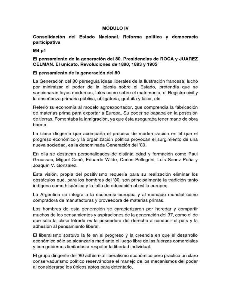 Guia de Estudios Historia Institucional Argentina | PDF | Argentina