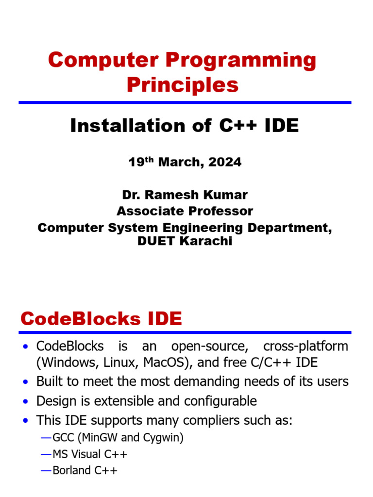 Install CodeBlocks IDE for C++ | PDF | Art | Computers