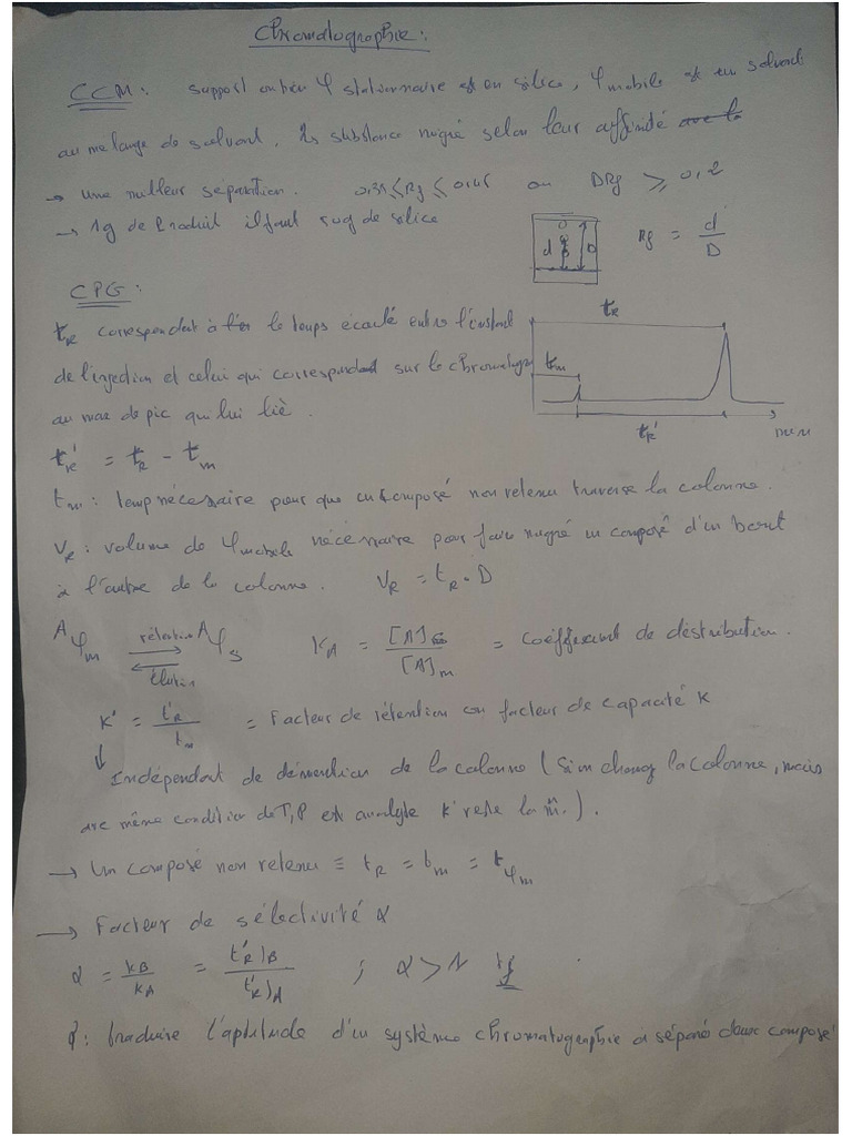 Résumé de Abd Ghafour Chromatographie | PDF