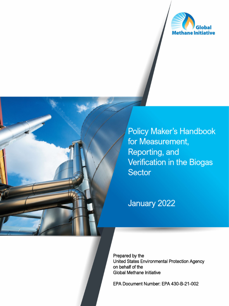 GMI - MRV Handbook For Biogas | PDF | Climate Change Mitigation | Biogas