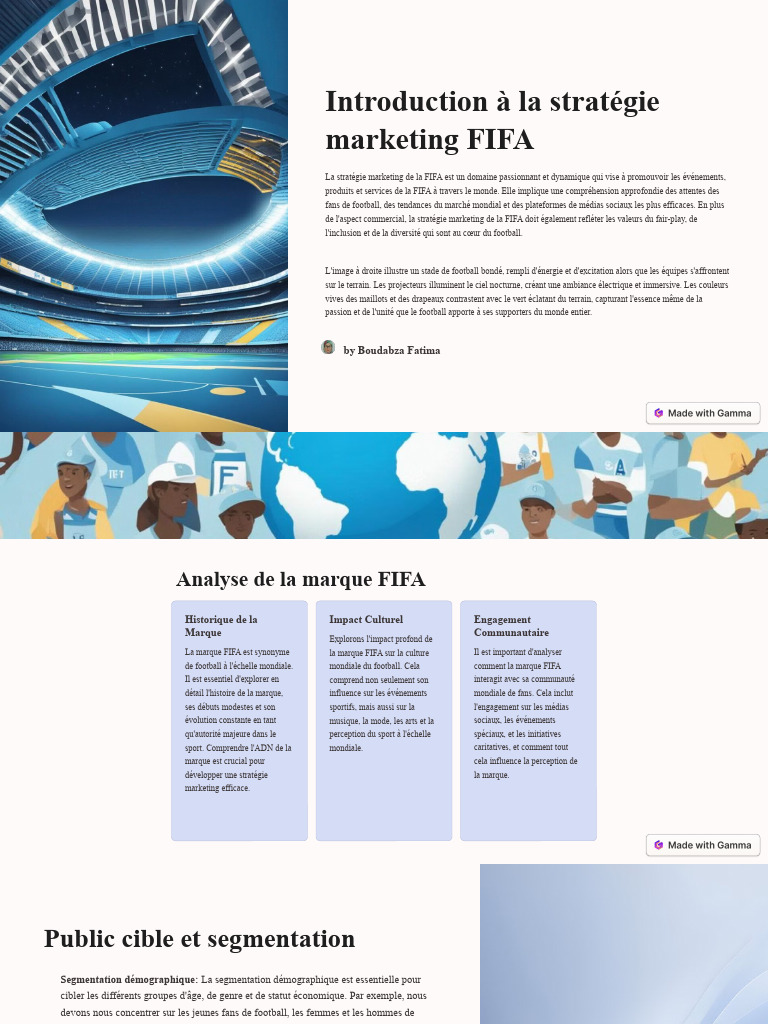 Stratégie marketing de la FIFA | PDF | Commercialisation | Football