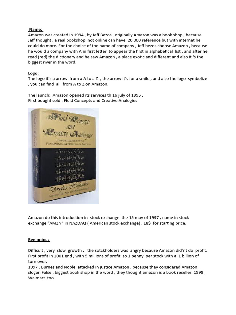 Amazon's Journey to Profitability | PDF | Law