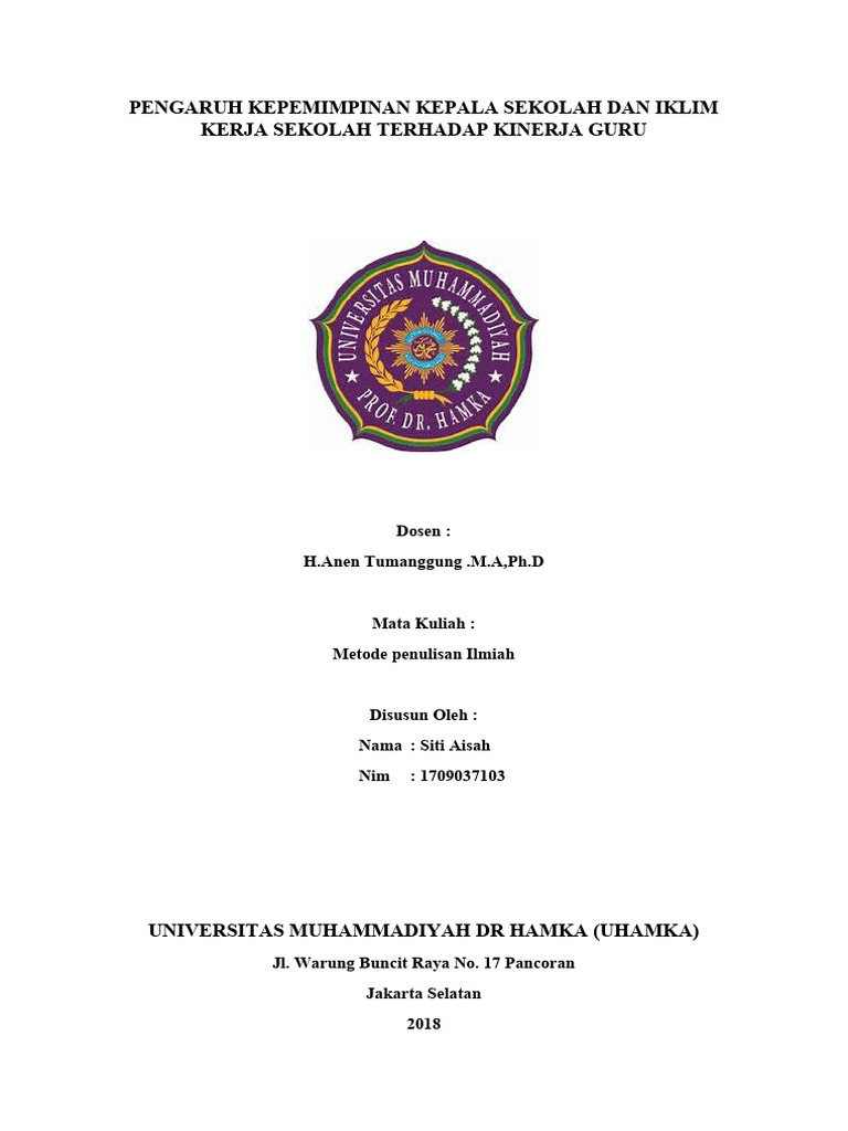 Metode Penulisan Ilmiah | PDF